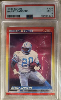 Barry Sanders Score Ground Force PSA 9 | eBay