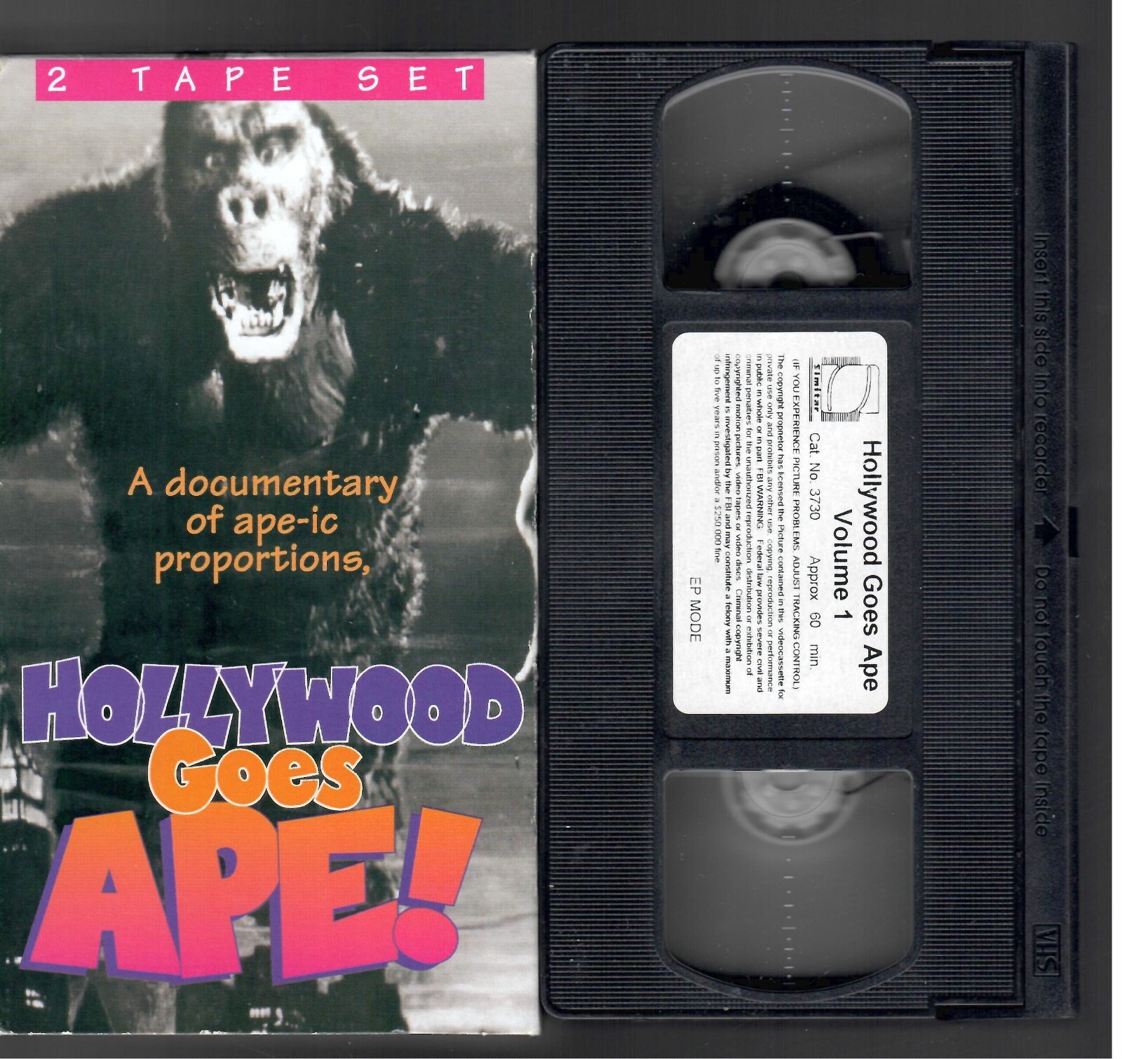 Hollywood Goes Ape (2-Tape VHS Set) 1995 Simitar Entertainment Classic ...
