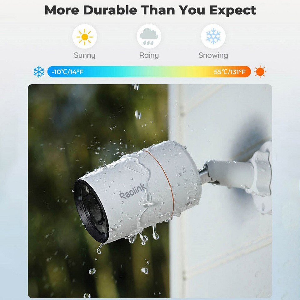 Reolink 12MP PoE Security Camera Person Vehicle Detection Two Way Audio ...
