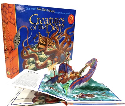 Creatures of the Deep Pop Up Book First Edition 2008 Rare | eBay