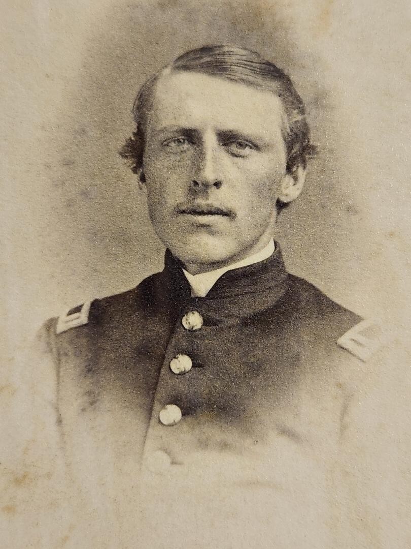 Chest up Cdv of unidentified first Lieutenant with J. Taylor, New York ...