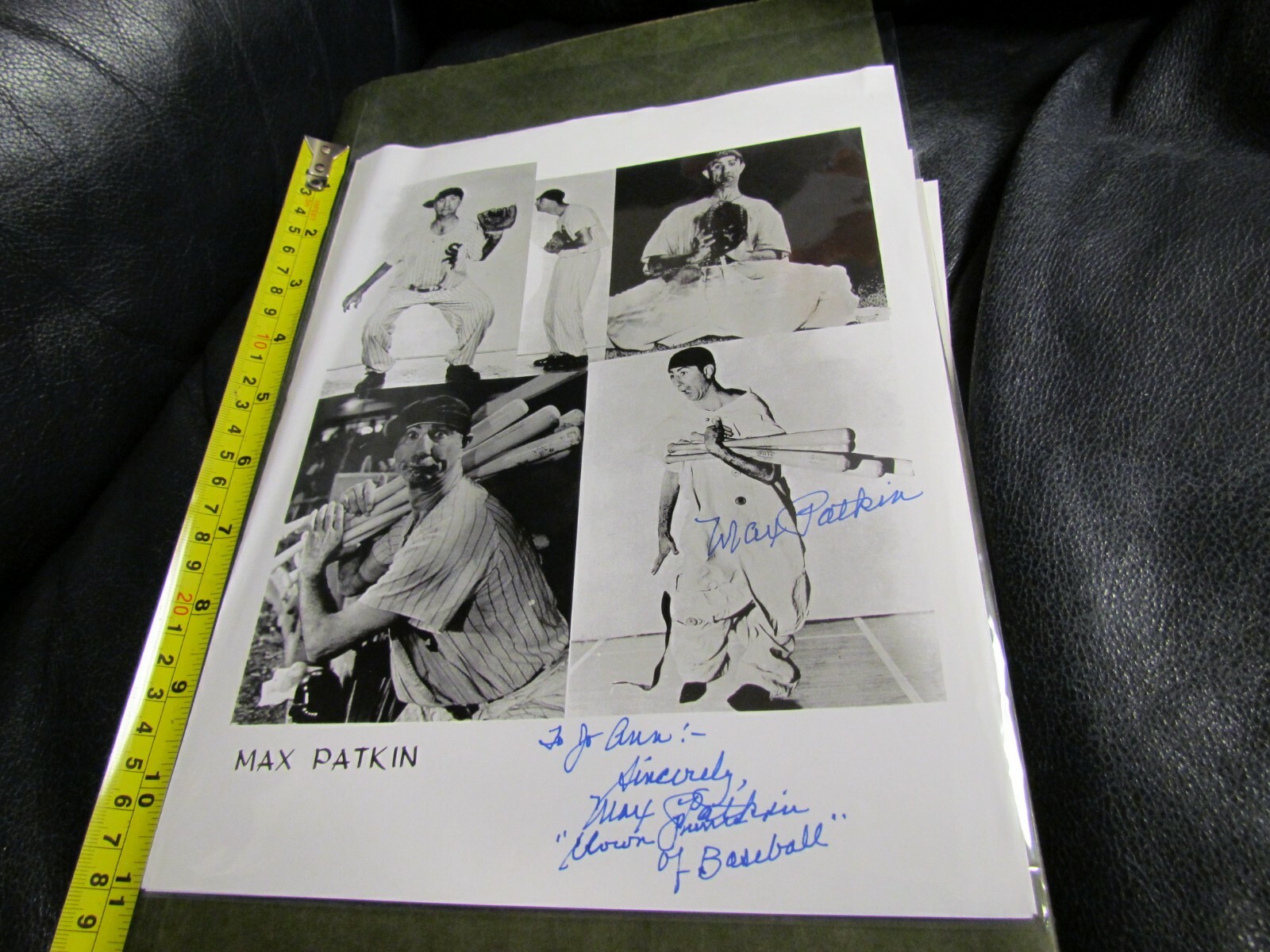 Max Patkin Autographed 8 1/2 x 11 Photo | eBay