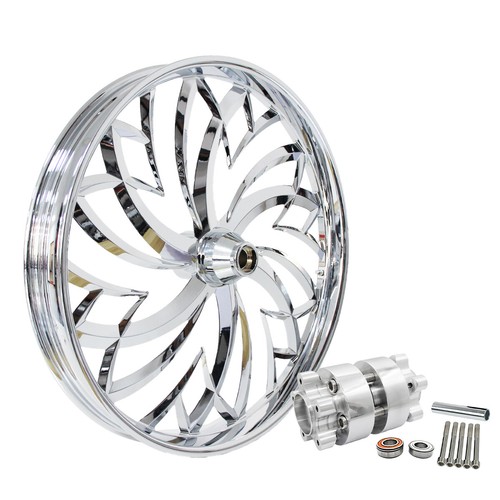 30x3.5" Chrome Front Wheel Forged Dual Disc Hub for Harley Road Glide ...
