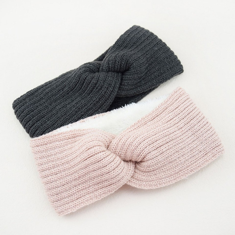 Women's Knit Cross Design Headband Soft Elastic Non Slip For Cold ...