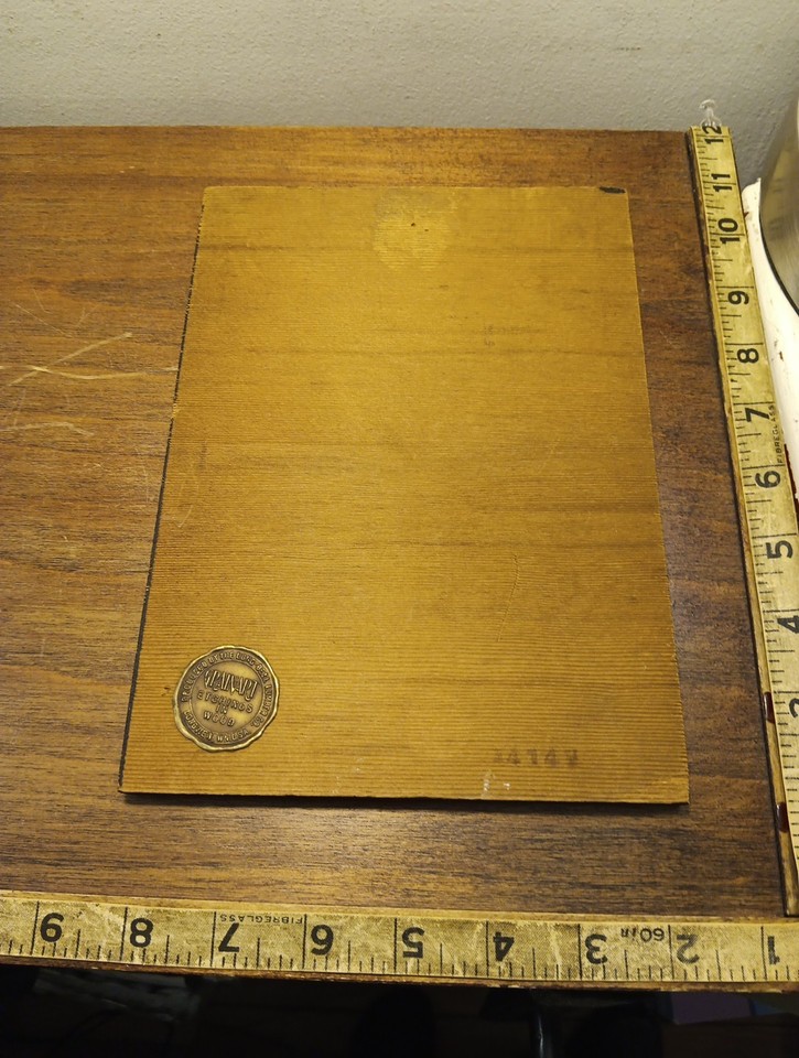 Vtg "Grainart Etchings in Wood" Art, by Long-Bell Lumber Co, Longview 9 ...