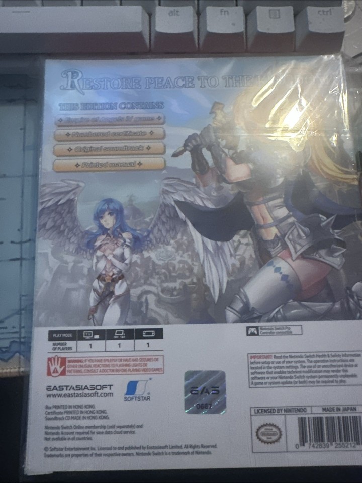 Empire of Angels IV (Nintendo Switch, 2021) Japanese Physical Copy ...