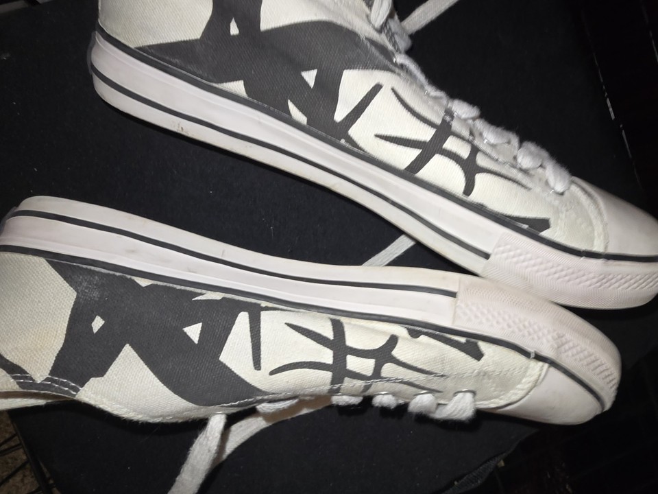 EVH Eddie Van Halen Official 5150 Black White Shoes Sneakers Men's Size ...