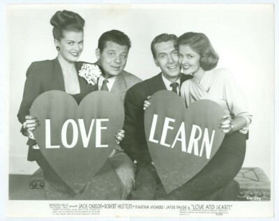 JANIS PAIGE, JACK CARSON, MARTHA VICKERS orig movie photo 1947 LOVE AND ...