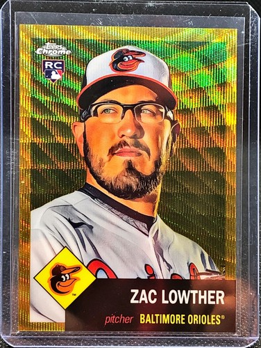 2022 Topps Chrome Platinum Anniversary #271 Zac Lowther RC GOLD WAVE ...