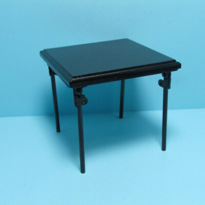 Dollhouse Miniature Folding Metal Card Table T4248 | eBay