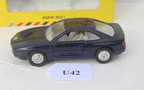 Shell Sports Car Collection BMW 850i Blue 2 door car FNQHotwheels U42 ...