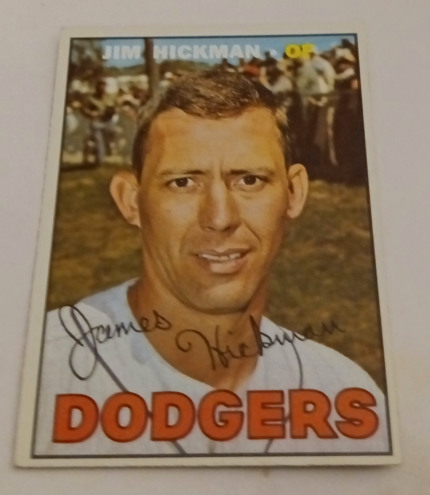 1967 Jim Hickman Topps MLB Baseball Card #346 Los Angeles Dodgers NM | eBay