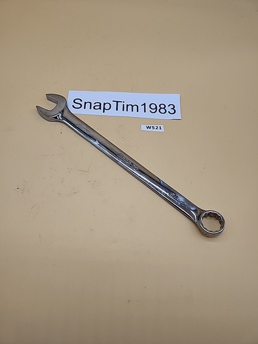 Snap-On Tools 21mm Metric Standard 12 Point Chrome Combo Wrench ...