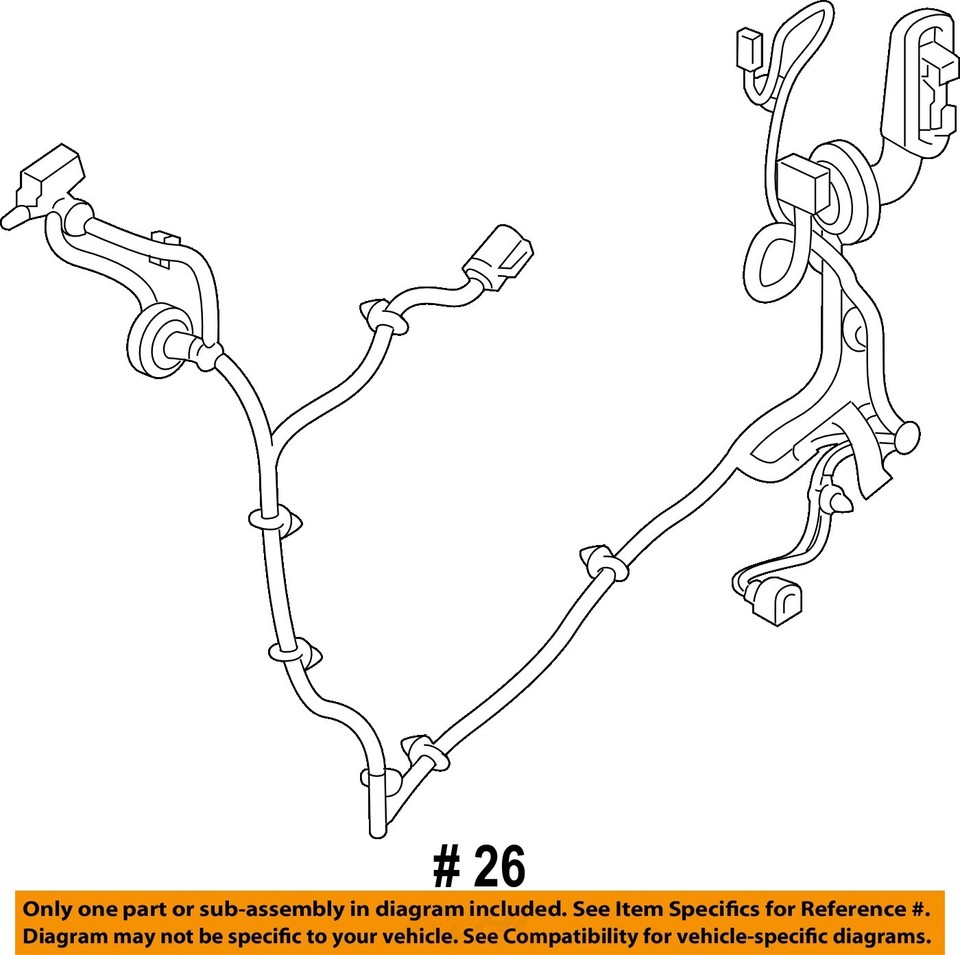 GM OEM 17-18 Acadia Rear Door Interior Trim-Harness 84057053 | eBay