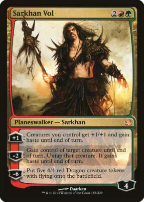 Sarkhan Vol Modern Masters NM Red Green Mythic Rare MAGIC MTG CARD ...
