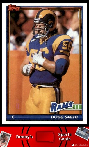 1991 Topps #537 Doug Smith Los Angeles Rams Football Card | eBay