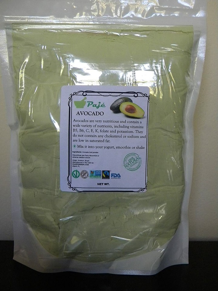 AVOCADO freeze dried powder 8oz 16oz 1lb 32oz 2lb 5lb 10lb 44lb 20kg ...