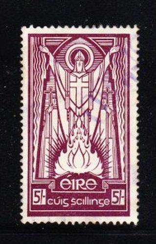 Album Treasures Ireland Scott # 122 5sh Patrick Paschal Fire VF Used ...