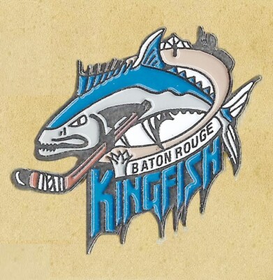 Baton Rouge Kingfish ECHL Ice Hockey Club Official Pin Logo Old | eBay
