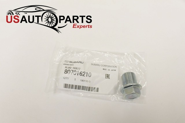 Subaru 807016210 Genuine OEM Factory Original Drain Plug for sale ...