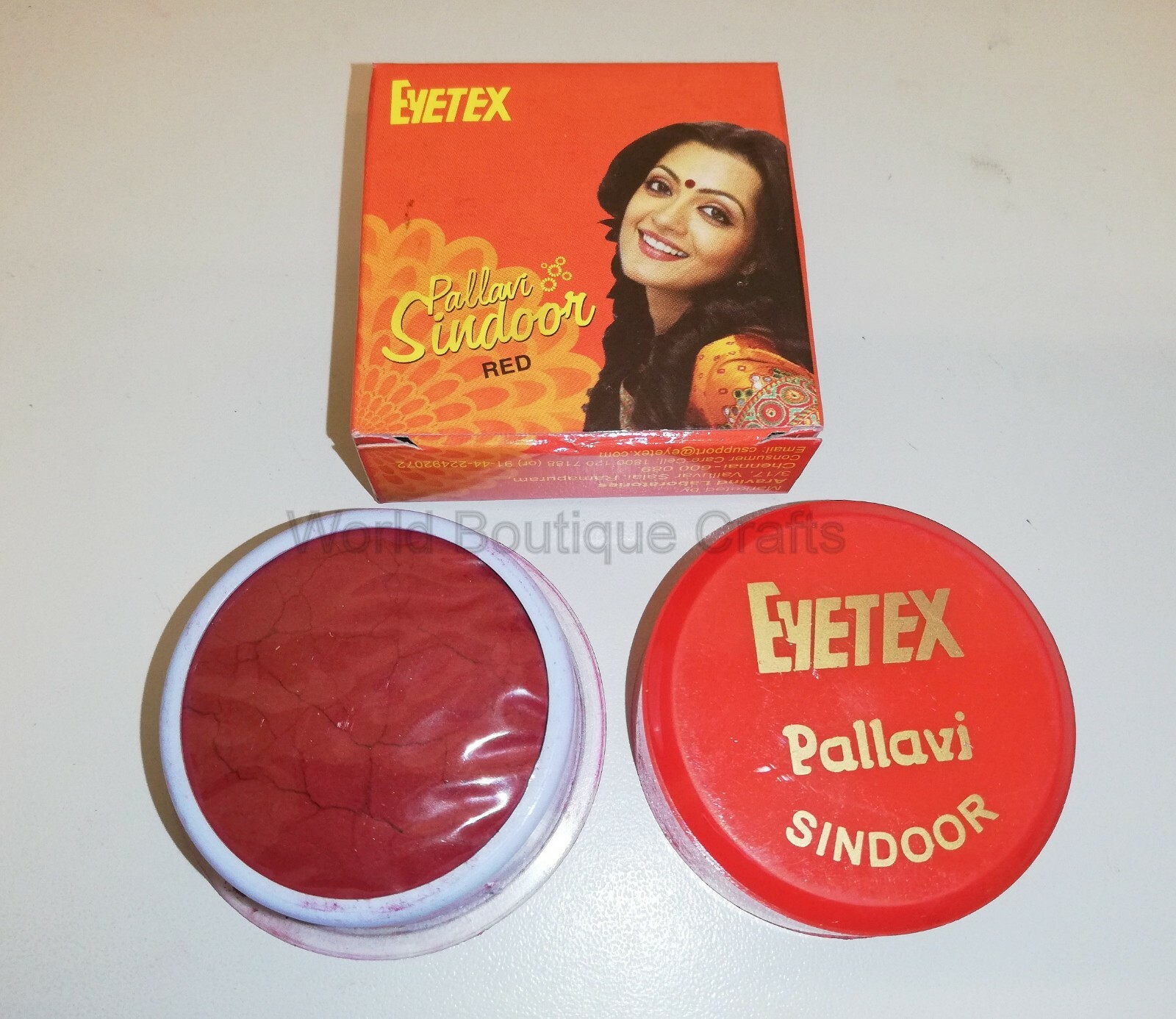 Eyetex Red Sindoor Sindur Big 15g Indian Kumkum Bindi Roli Tilak ...
