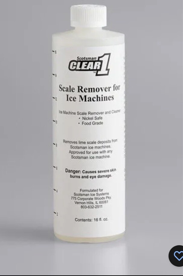 Scotsman Clear 1 Scale Remover & Cleaner for Ice Machines 19-0653-01 ...