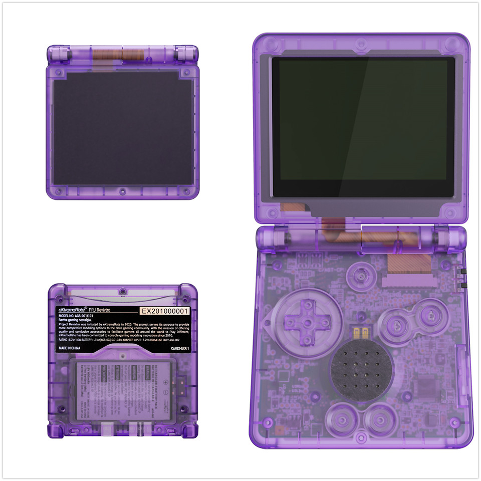 IPS GBA SP Upgraded Housing Shell Buttons Replacement Kit for Gameboy ...