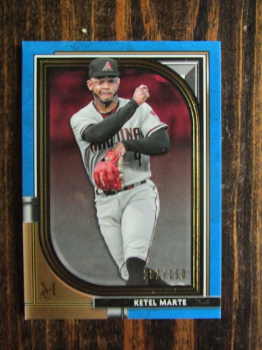 2021 Topps Museum Collection KETEL MARTE Blue Parallel Baseball Card ...