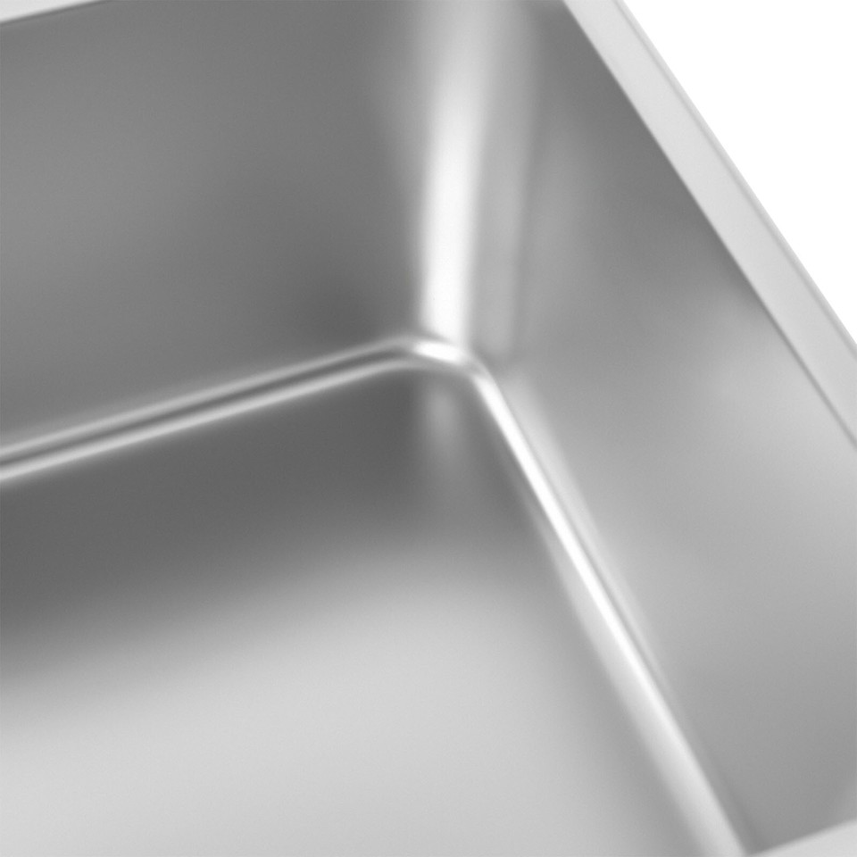 4 Pack 6" Deep Stainless Steel Steam Table Pans Hotel Food Prep Pan ...