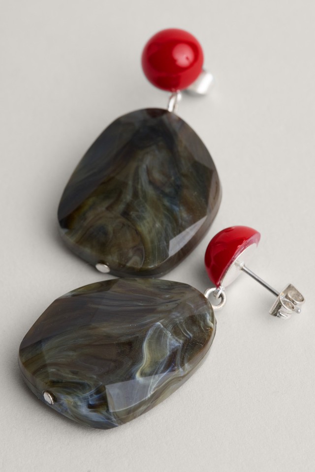 Seasalt Women's Lesnewth Resin Drop Earrings Rock Bell | eBay UK