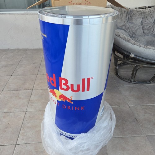 BRAND NEW Red Bull ICEMAN II Can Cooler Wheels Lid Ice Barrel Slim 40 ...