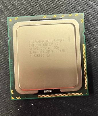 Intel Core i7-990X LGA1366 3.47GHz 6C/12T 12M 130W CPU Processor ...
