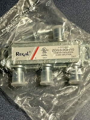 Regal 3-Way Splitter - Brand New With Screws! Cable Company Use These ...