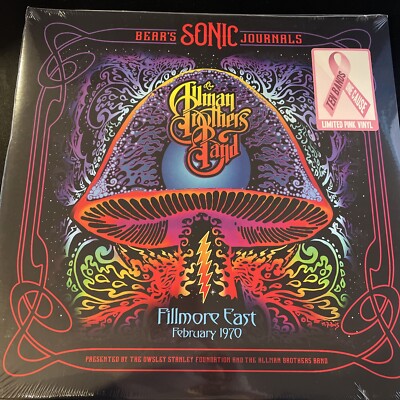 Allman Brothers Band FILLMORE EAST FEB. 1970, ltd ed Pink colored vinyl ...