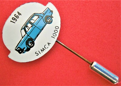 K768*) Vintage Simca 1000 1964 Motor Car tie lapel pin collectable ...