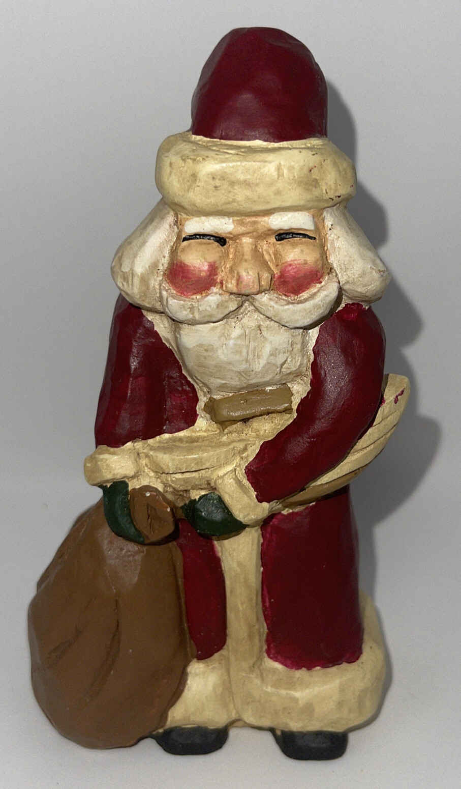 Vintage Santa Sinterklaas Christmas Figurine Klaus Wickl Lefever boat ...