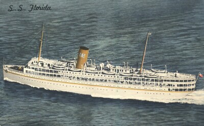 SS Florida Nassau Cruise P & O Steamship Co Miami Florida 1958 Postcard ...