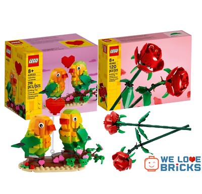 LEGO 40522 Valentine Lovebirds + 40460 Roses BRAND NEW SEALED BOX ...
