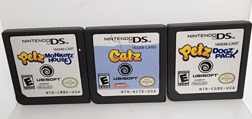 Petz Dogz Pack, Monkeyz House, Catz Ubisoft Nintendo DS Tested and ...