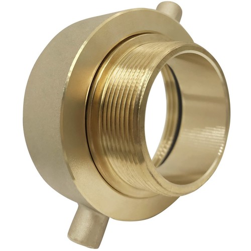 Swivel 2-1/2" NST (NH) Female x 2" NPT Male Brass Fire Hydrant Adapter ...