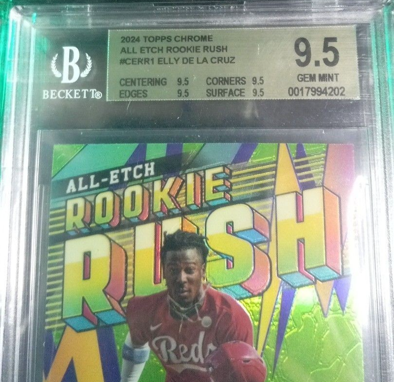 POP 3! BGS 9.5 Gem Mint! 2024 Topps Chrome All Etch Elly De La Cruz RC Insert!!! | eBay