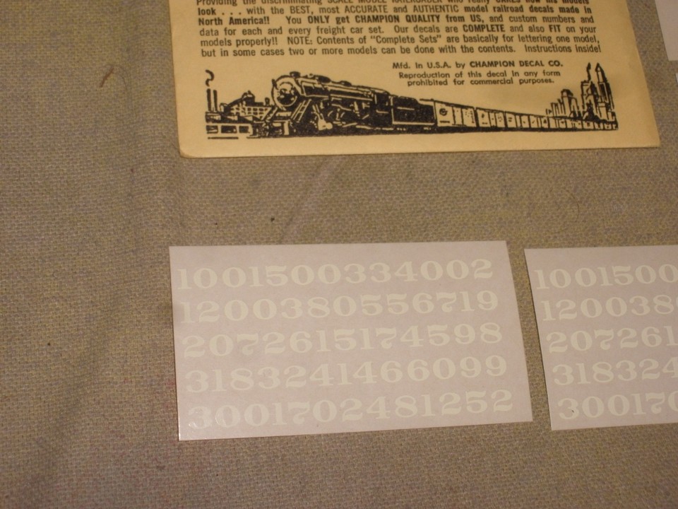 Champ Decals O-Scale New York Central Steam Locomotive Decal Set E-210 ...