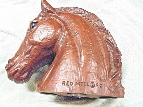 Vintage Horse Head Bust Statue signed Red Mill Wonderful Great for ...