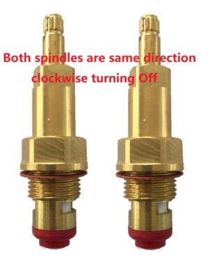 1 Pair Fix leaking Irwell Wall tap spindle 12 teeth. brass 1/4 turn. | eBay