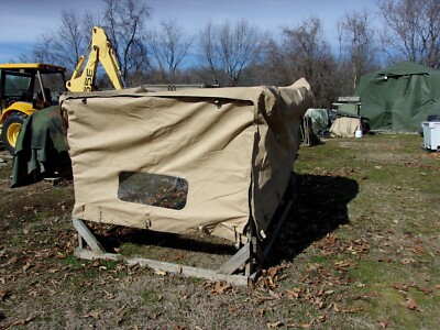 MILITARY SURPLUS CARGO COVER VEHICLE 2 MAN CREW TRUCK TRAILER M998 ...