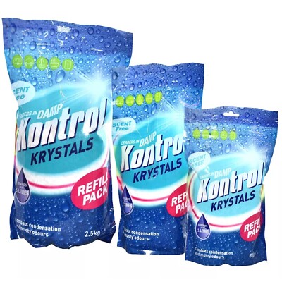 Kontrol Refill Moisture Trap Damp Mould Absorber Crystals 2.5kg 1kg 0 ...