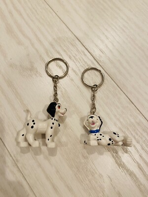101 Dalmatians Classic Key Ring Keychain Dog Puppy Keyring - Set of 2 ...