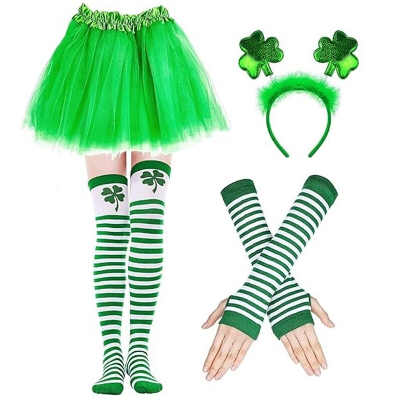 Women Patrick Costume Set for Women Irish Day Cosplay Party | eBay