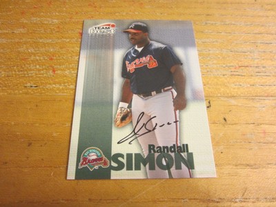 Randall Simon 1999 Team Best Autographs #58 Trading Card MLB Atlanta ...
