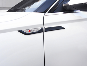 Sline Metal Black Side Fender Badge Sticker Set for Audi A1 3 A4 A5 A6 ...